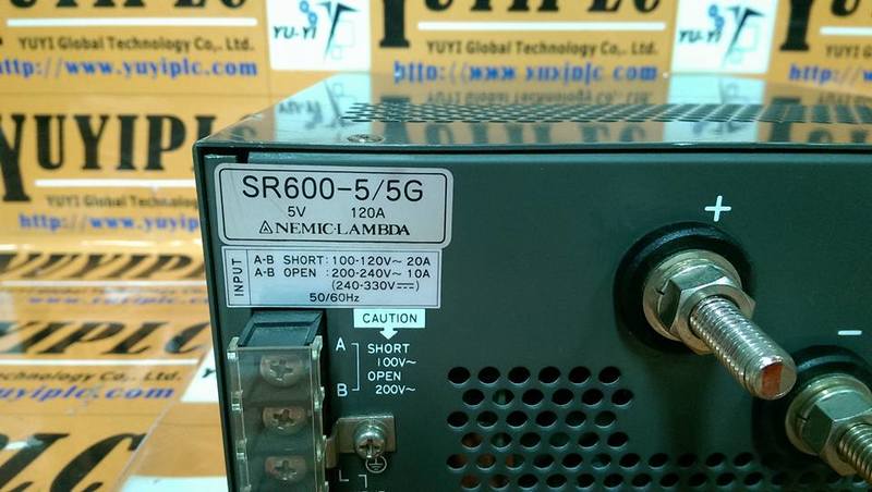 NEMIC LAMBDA SR600-5/5G POWER SUPPLY 5V 120A - 裕益科技自動化設備可程式編碼器PLC分散式控制系統DCS